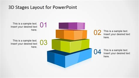 D Stages Layout Template For PowerPoint With Levels SlideModel