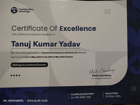 tanuj kumar yadav on linkedin hmm looks good