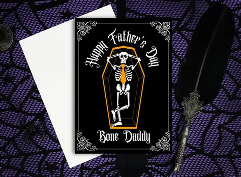 Happy Fathers Day Bone Daddy Greeting Card Valentines Day Anniversary