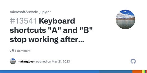 keyboard shortcuts a and b stop working after clicking cell output