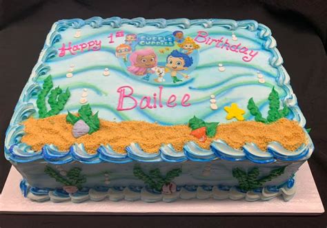 Bubble Guppies Sheet Cake