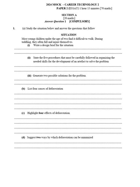 2024 Mock Career Technology 2 Pdf