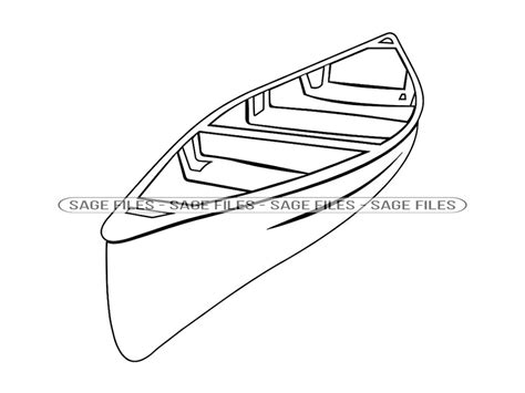 Buy Canoe Outline Svg Canoe Svg Kayak Svg Boat Svg Canoe Clipart Canoe Files For Cricut
