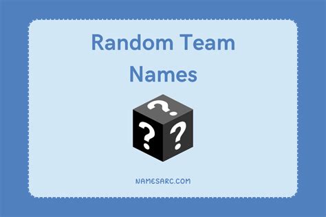 500 Best Random Team Names For You Namesarc