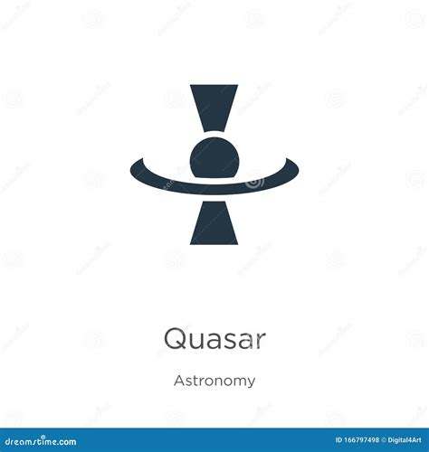 Quasar Icon Vector Trendy Flat Quasar Icon From Astronomy Collection Isolated On White