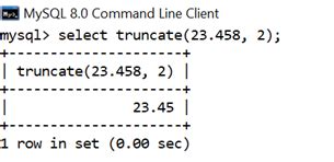 MySQLTRUNCATE 函数 进阶教程 无涯教程网