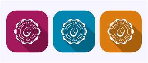 트랜스 지방 무료 아이콘 디자인 일러스트 레이 션 제로 트랜스 지방 라벨 배지 로그인 그림자 버튼 디자인 고기에 대한 스톡 벡터 아트 및 기타 이미지 Istock