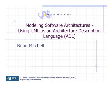 pdf modeling software architectures using uml as an · develop