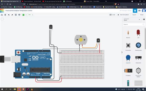 Temperature Controlled Dc Motor Arduino Tinkercad 4 Steps
