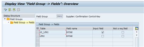 Cant Set Confirmation Control Key As Mandatory In Sap Community