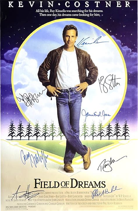 Signed Field Of Dreams Movie Poster By 8 Members Of The Cast