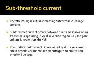 Leakage Effects In Mos Fets PPTX