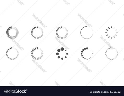 download signs set load icons data load royalty free vector
