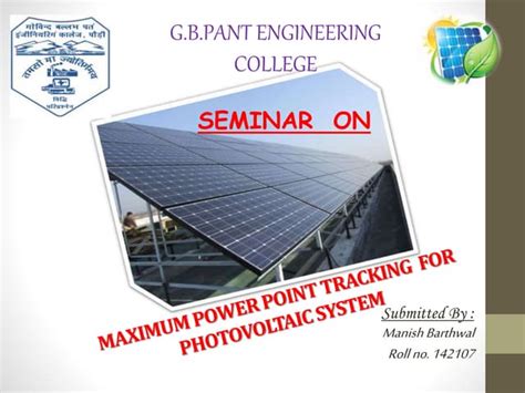 Solar Pv Model With Mppt P And O Method Pptx