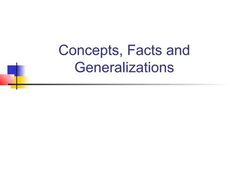Generalization And Types Ppt Science