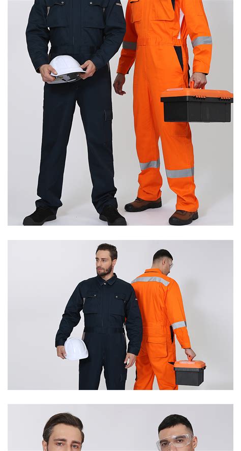 Men Denim Work Coveralls Repairman Coveralls With Reflective Strip