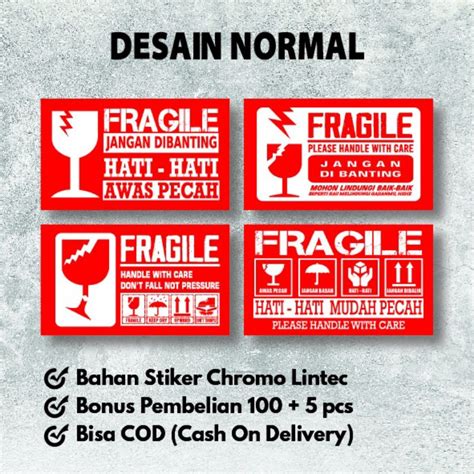 Cute Fragile Stickers Cartoon Stickers Shipping Stickers Fragile Label Shopee Philippines