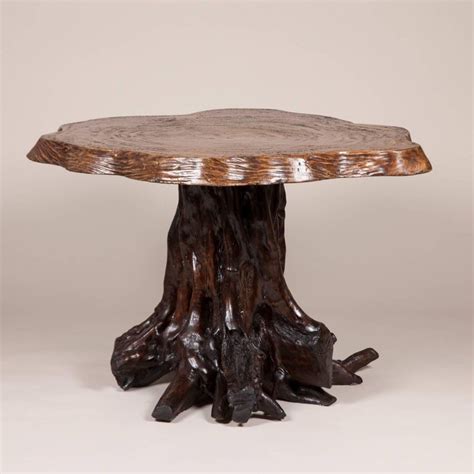 Rustic Tree Trunk Table For Sale At 1stdibs Rustic Tree Furniture Rustic Tree Table Tree