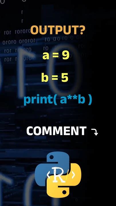 Comment Your Answer Shorts Python Shortsfeed Pythoncode Short Programming Youtube