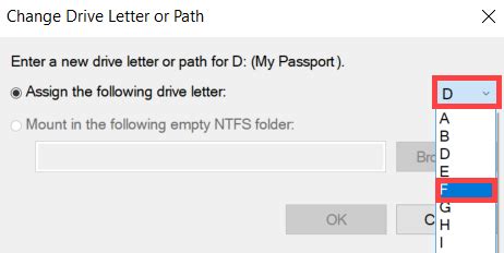 Steps To Change A Drive Letter In Windows
