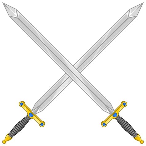 Medieval Sword Vector Design Premium Vector