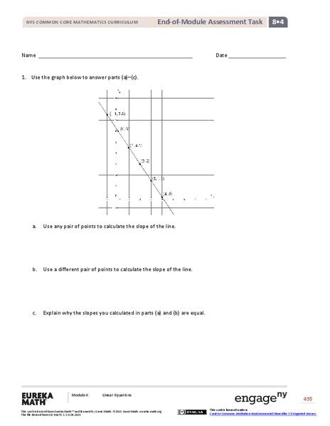 End Of Module Assessment Task Grade 8 Module 4 Assessment For 8th