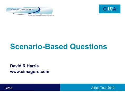 Scenario Based Questions Ppt Educational Assessment Education
