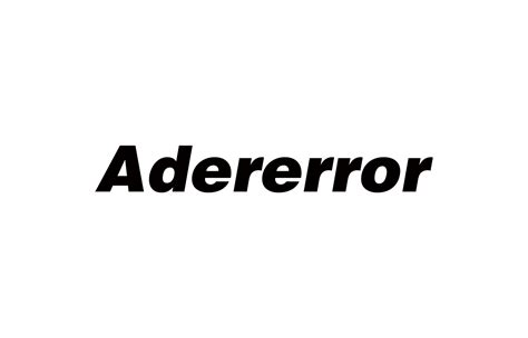 Ader Error Behance