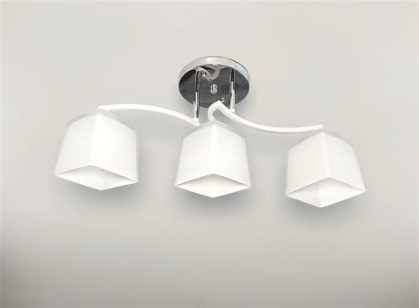 ᐉ Люстра стельова на 3 плафони Білий 7465 3 • Краща ціна в Києві Україні • Купити в Епіцентр