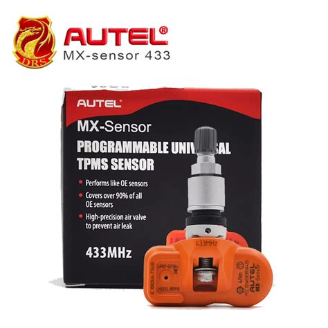 4pcslot Autel Mx Sensor 433mhz Programmable Universal Tpms Sensor