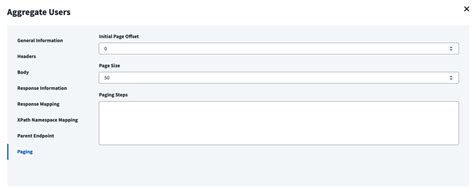 Paging Tab Configuration Connectivity Documentation Feedback Sailpoint Developer Community