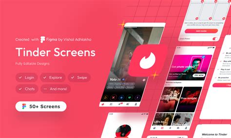 Tinder Full Ui Kit Editable Figma
