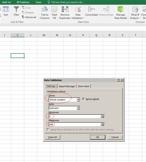 Vba Data Validation Field Properties From Macro Stack Overflow