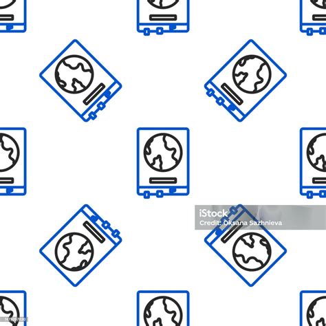 학교 칠판 아이콘의 선 세계 지도는 흰색 배경에 매끄러운 패턴을 격리했습니다 칠판에 지도 그리기 다채로운 개요 개념입니다 벡터