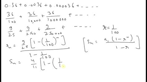 SOLVED Write The Sum Of Each Geometric Series As A Rational Number See Exercise