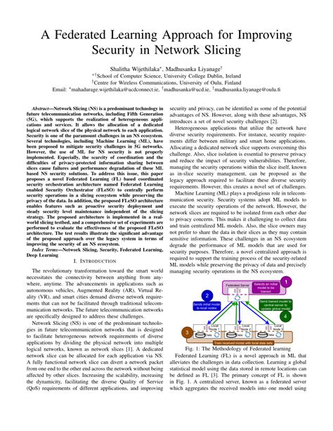 Pdf A Federated Learning Approach For Improving Security In Network