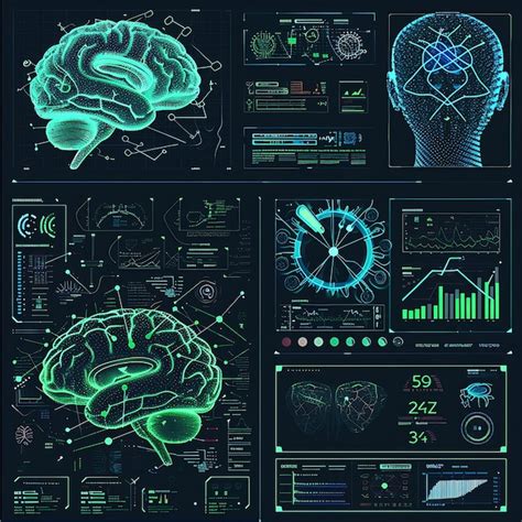 Premium Photo Design Of Brain Computer Interface Graphic Display With