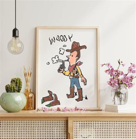 Toy Story Art Print Andys Room Replica Woody Buzz And Mr Potato