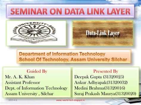 Data Link Layer Pptx Computer Networking Computing