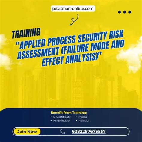 Pelatihan Applied Process Security Risk Assessment Pelatihan Online