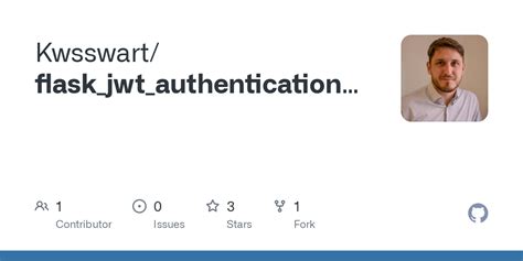 Github Kwsswartflaskjwtauthenticationblueprint