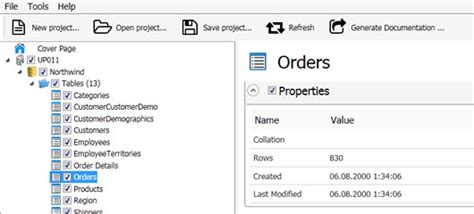 Sql Easydoc Main Window Jollysoft Document Your Sql Databases