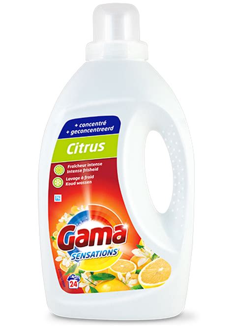 Стиральный жидкий порошок GAMA 1.2 L Citrus | отзывы