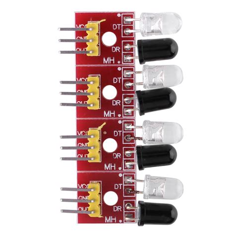 Channel Infrared IR Line Track Follower Sensor Module Obstacle Avoidance PCB For Smart Car