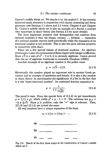 Middle Thirds Cantor Set Big Chemical Encyclopedia