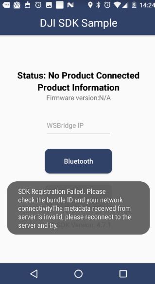 DJI Mobile Sdk Registration Fails DJI FORUM