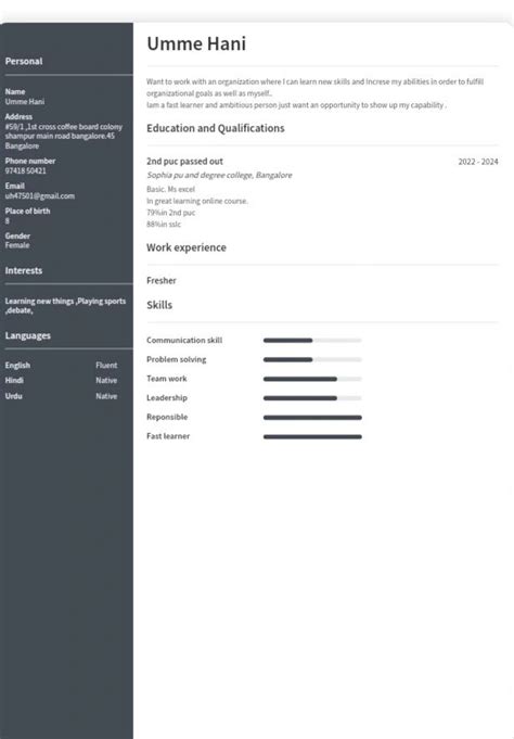 Umme Hani On Linkedin Hi Myself Hani Iam 12 Passed Out Looking For A Job Like Data