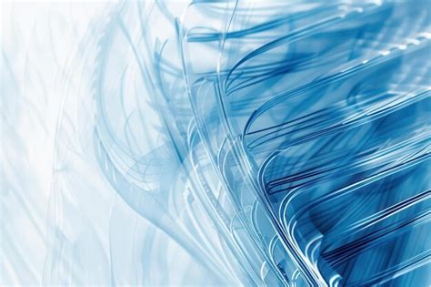 Abstract Blue Wave Pattern Modern Technology Design Concepts Premium Ai Generated Image