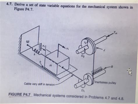 solved 4 7 derive a set of state variable equations for the