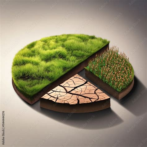 Isometric Diagram St Segment Grass Nd Plants Rd Dry Ground Stock Photo Adobe Stock